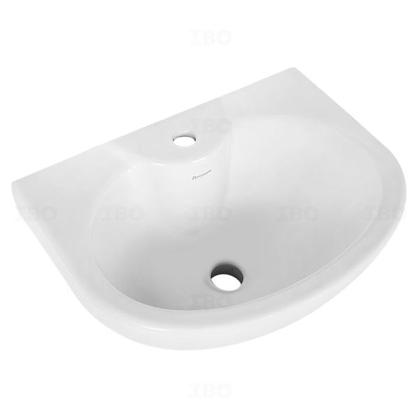 Buy Parryware Tapti 450 x 330 x 210 mm Ultra White Wall hung Basin on ...