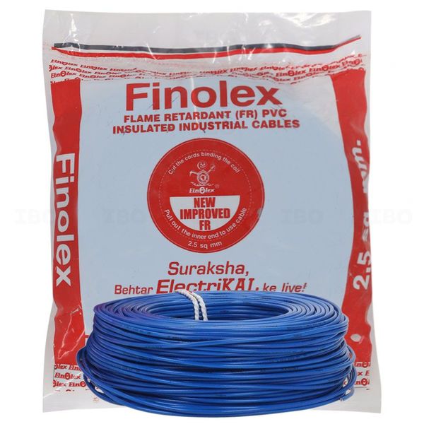 Buy Finolex FR EW Project length 2.5 sq mm Blue 180 m FR PVC Insulated ...