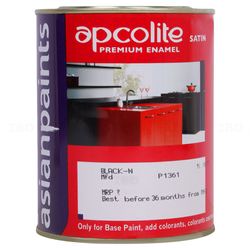 Buy Asian Paints Apcolite Premium - Satin 1 L Black-N Enamel-Color on ...