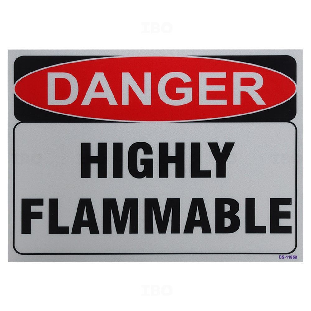 Buy SignageShop 11 In X 8 In Highly Flammable Stock Sign On IBO buy-signageshop-11-in-x-8-in-highly-flammable-stock-sign-on-ibo