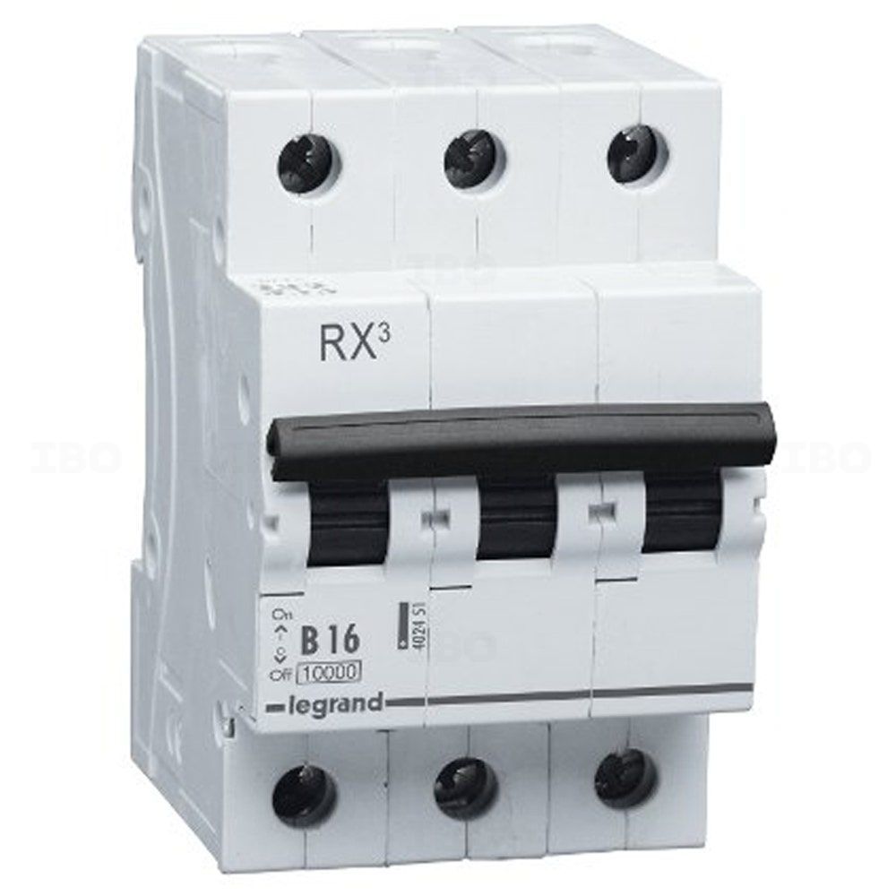 Buy Legrand RX3 Triple Pole 16 A B Curve MCB on IBO.com & Store @ Best ...