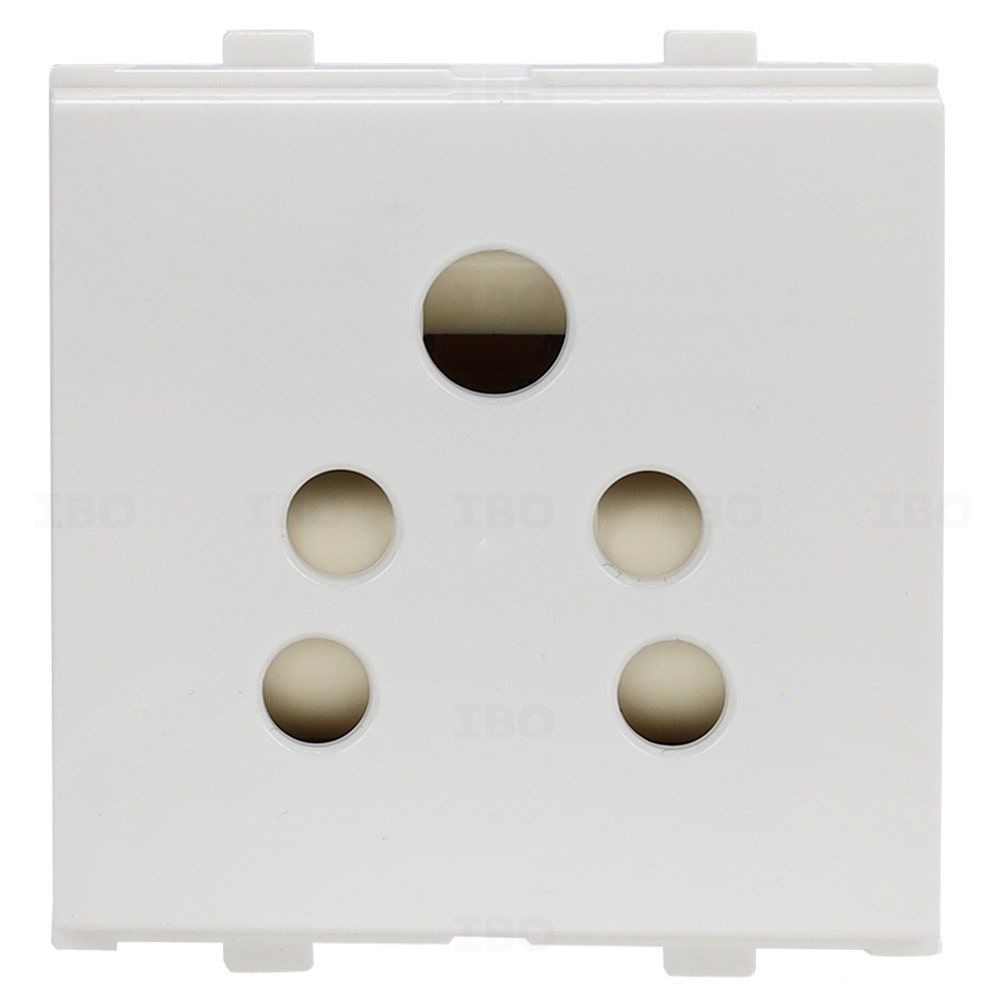 Buy Anchor Penta Modular White 5 pin 6 A 2 Module Socket on IBO.com ...