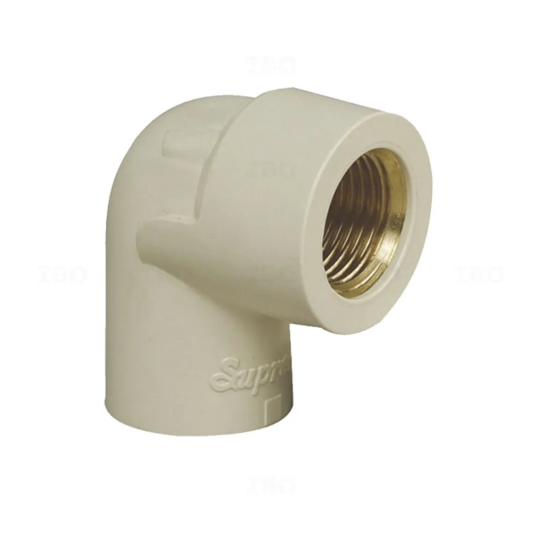 Buy Supreme Lifeline 1 x 1/2 in. (25 x 15mm) CPVC Brass Elbow Water ...